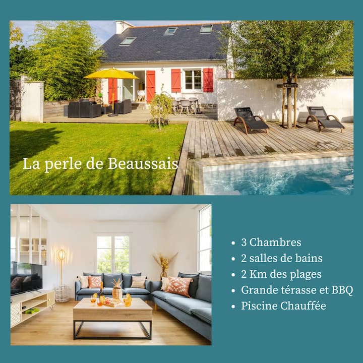 Charmante Maison Avec Piscine Chauffée -Plages 2km - Saint-Briac-sur-Mer