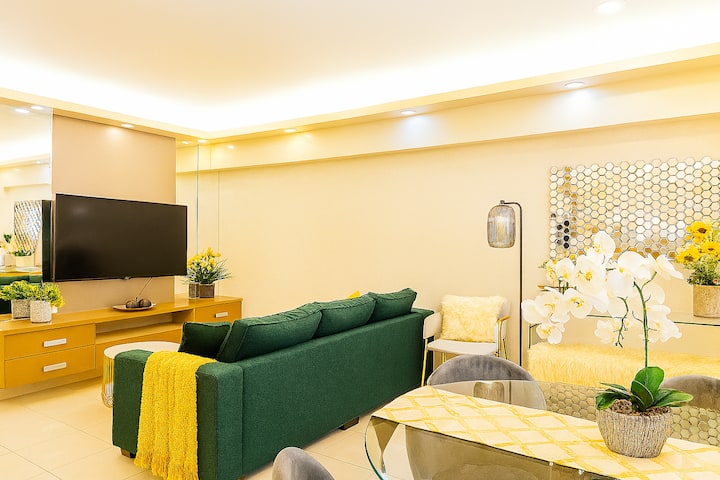 Luxurious 2br W/ Ac In Living Room | Morato Area - Quezon City