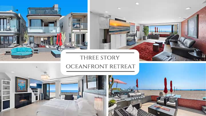 39th St - 3 Story Oceanfront Home W/ Jacuzzi - Newport Beach, CA