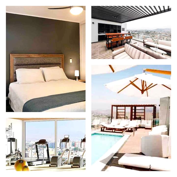 Cozy Apt: Ac/calefacc.intern. Veloz - Lima