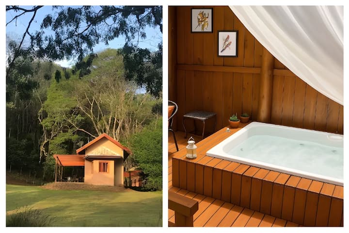 Chalé “O Sol”: Jacuzzi Lareira Piscina Fogueira - Santo Antônio do Pinhal