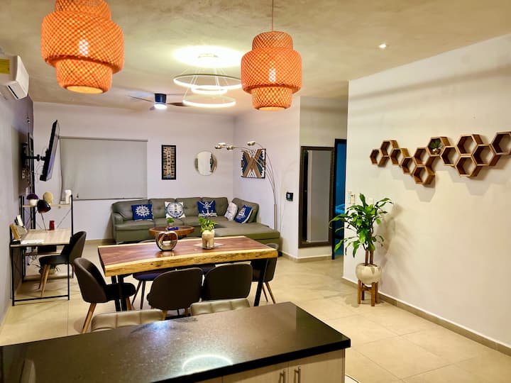 Selvanova Amazing Cond,3 Hab,5 Camas,2 Baños,wifi - Playa del Carmen