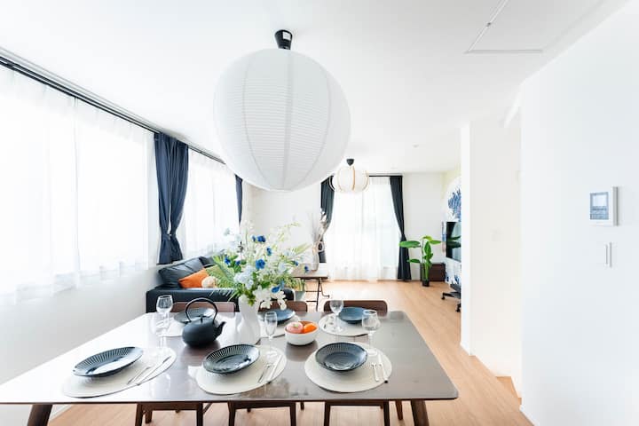 博多駅から徒歩20分。博多駅の隣の駅の吉塚駅から徒歩10分。寝室4部屋、sertaのマットレス。 - Fukuoka