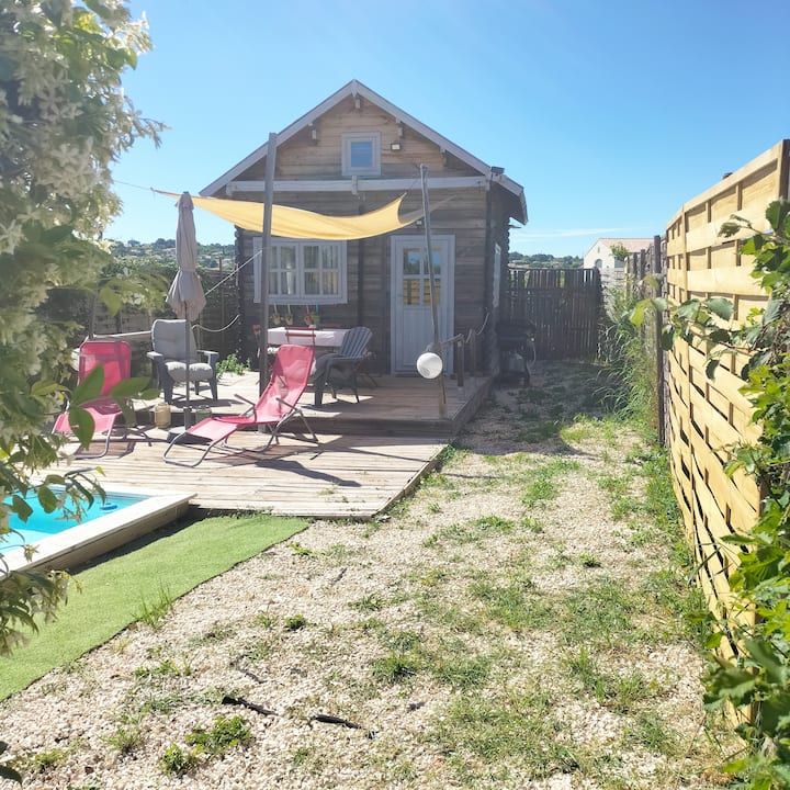 Maison Chalet Bois  Entre  Terre Et Mer Pézenas. - Pézenas