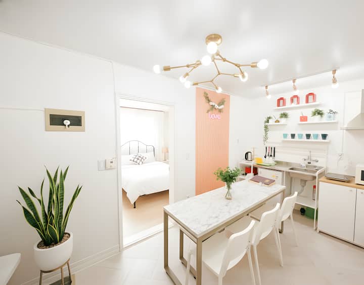 Hongdae Stn 2mins, Entire 2br+1lr (Q Beds 3) #31 - Séoul