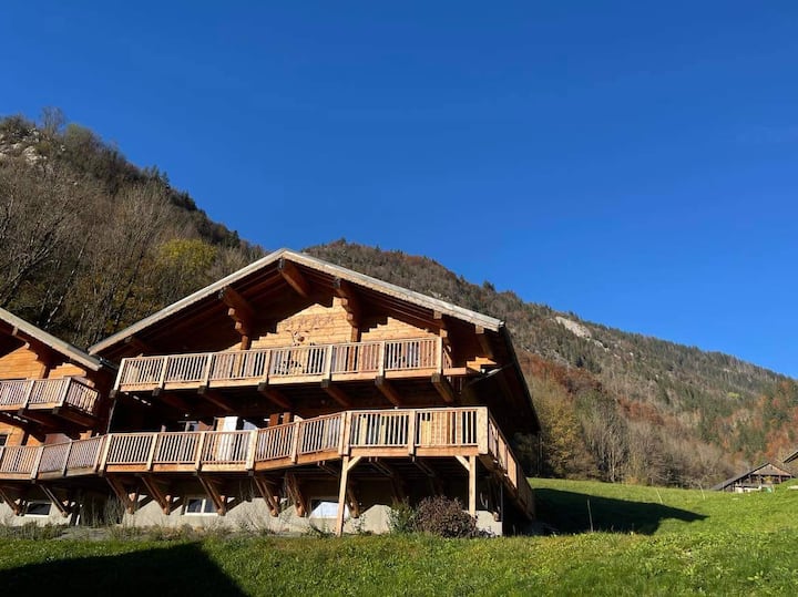 Chalet Spacieux Luxe Et Calme Avec Vue Panormique. - Abondance