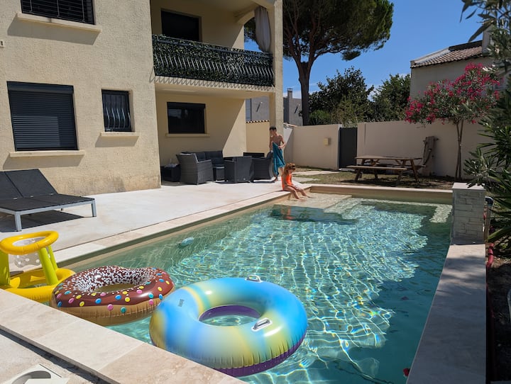 Villa T4 Piscine, Jardin 10 Min Montpellier/plages - Montpellier
