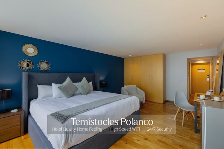 Modern Polanco Studio: Prime Location & Comfort - Mexico City