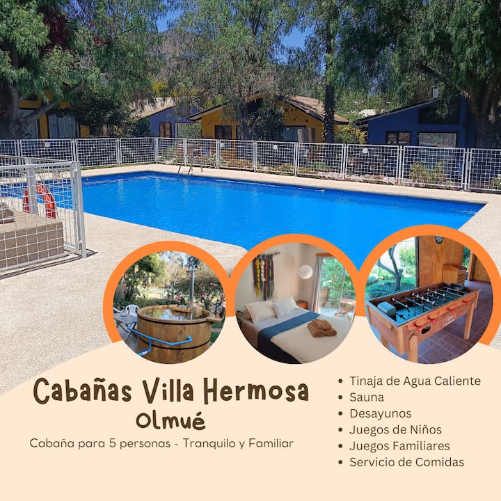 Cabaña 2 Con Piscina Y Tinaja -Villa Hermosa-olmué - Limache