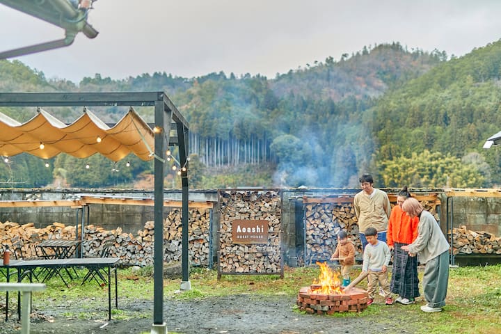 【丹波篠山】庭でBbqと焚き火が楽しめる一棟貸し古民家宿｜静かな田舎時間／子連れ歓迎・8名 - 丹波篠山市