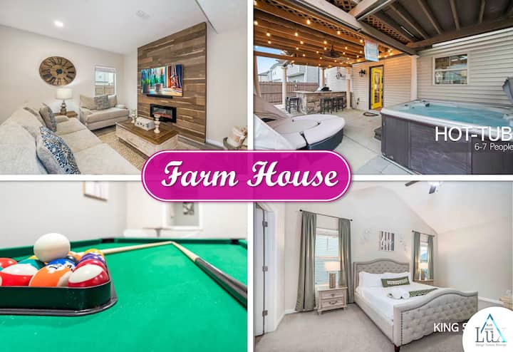 Farmhouse Fun/ Hot Tub- Movie Theater - Murfreesboro, TN