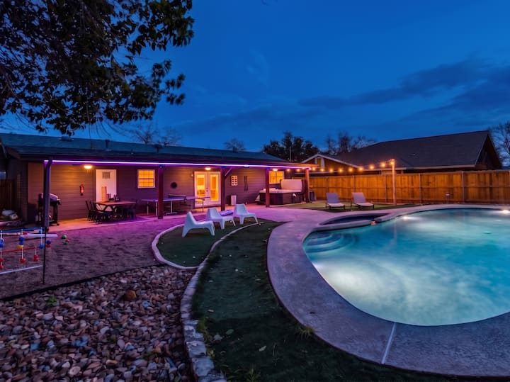 Heated Pool/spa/minigolf/cornhole/downtown/domain - North Lamar Boulevard – Austin
