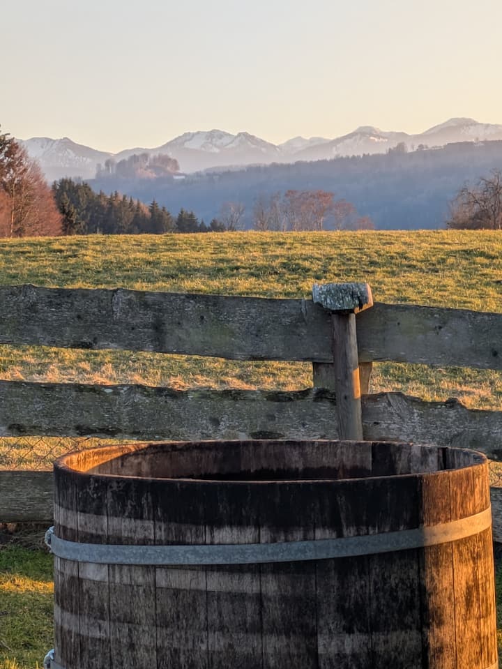 Wellnessoase * Außenwhirlpool * Garten * Bergblick - Aying