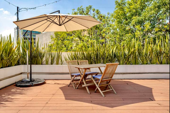 Luxury Apartamento Con Rooftop Roma Norte/condesa - Mexico City