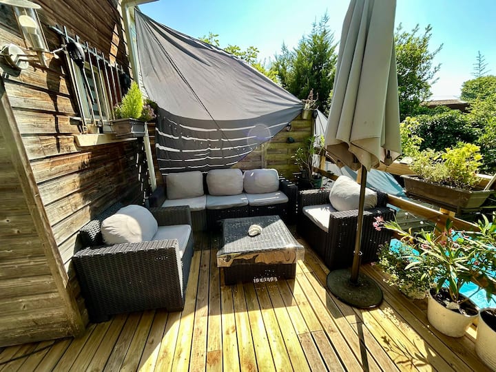 Maison Avec Piscine, Terrasse Et Climatisation - Gradignan