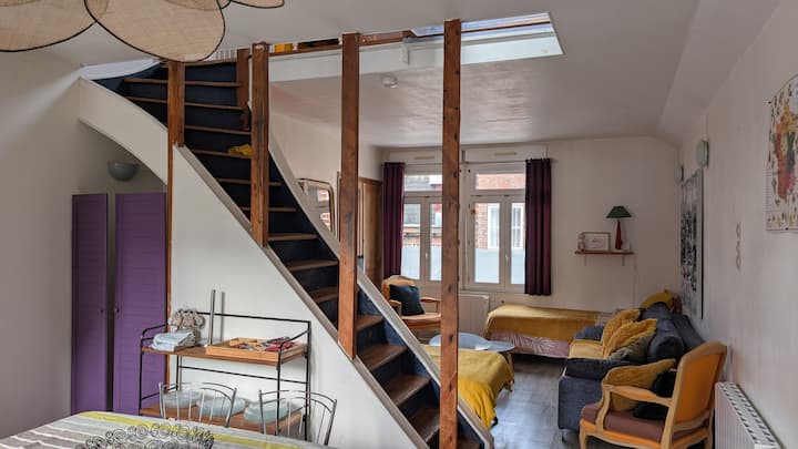 Lumineux Appartement En Duplex A Lille Wazemmes - Lille