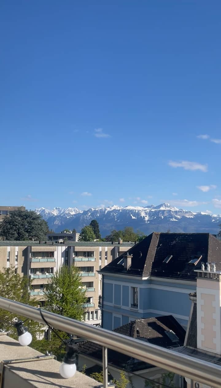 Joli Appartement Avec Vue Sur Montagnes - Lausanne