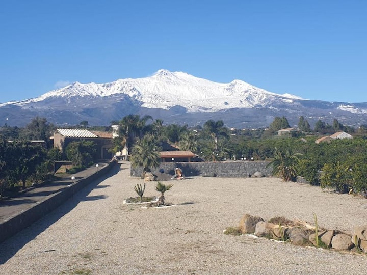Casale Siciliano Con Vista Etna E Giardino Privato - Acireale