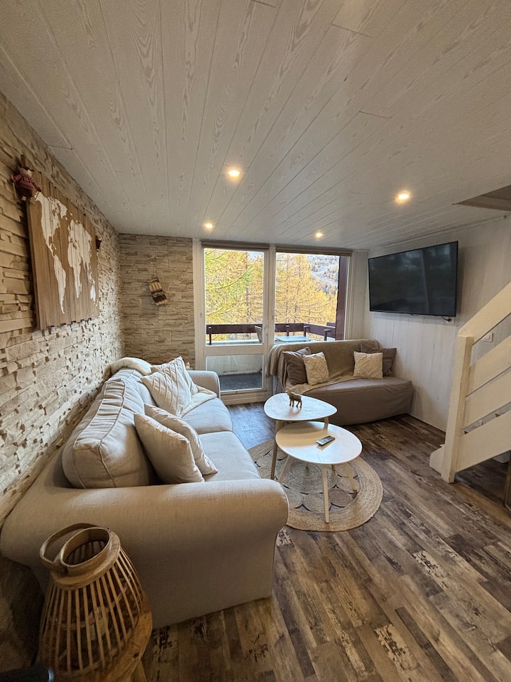 Duplex T3 6/8 Pers -Vue Sur Les Pistes/isola 2000 - Isola