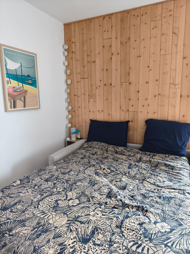 Studio Rénové 2022, Aiguillon, 200m Plage & Balcon - Cap Ferret