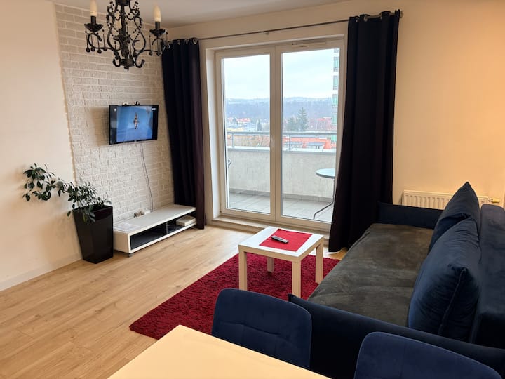 Przytulny I Komfortowy Apartament Z Balkonem - Szczecin