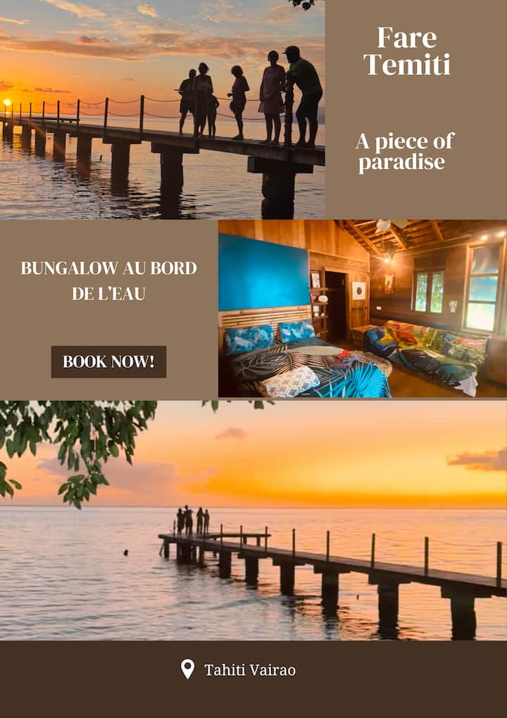 Beachfront Bungalow Temiti - French Polynesia