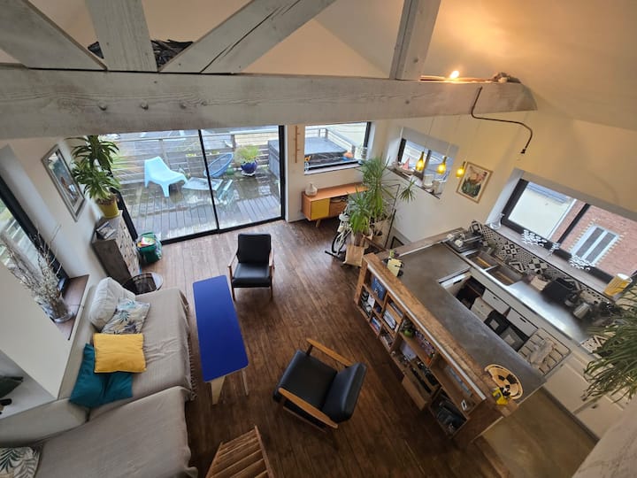 Duplex Avec Terrasse Très Lumineux Sans Vis à Vis - Plage du Havre