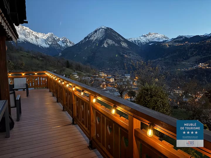 Chalet Bornoua: Vue Panoramique & Ski Courchevel - Courchevel