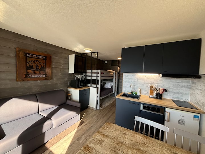 Cosy T2 "L'ecrin" 1/5 Personnes,proximité Piste - L'Alpe d'Huez