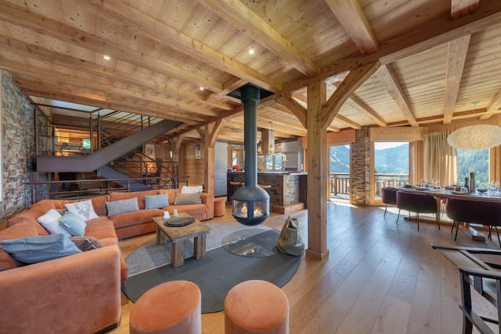 Luxus-chalet 12 Pers - In Der Nähe Der Pisten Und Des Zentrums, Sauna, Spa - Châtel