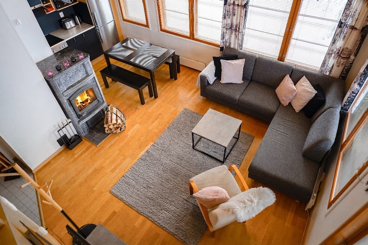 Tunturikarhu In Ruka | Ski-in | Sauna & Fireplace - Kuusamo