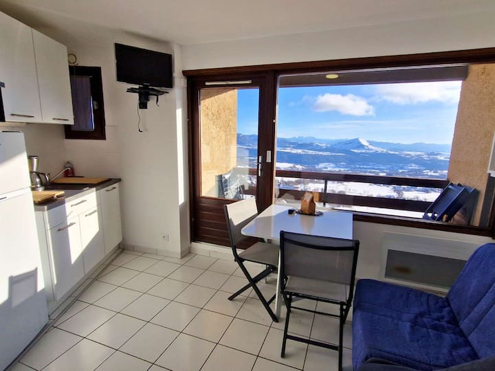 Studio Rénové 2 Pers - Balcon Sud - Animaux Admis - Chaillol 1600
