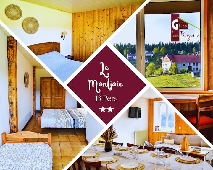 Gîte "Le Montjoie" La Rogerie : 13 Personnes - Jura