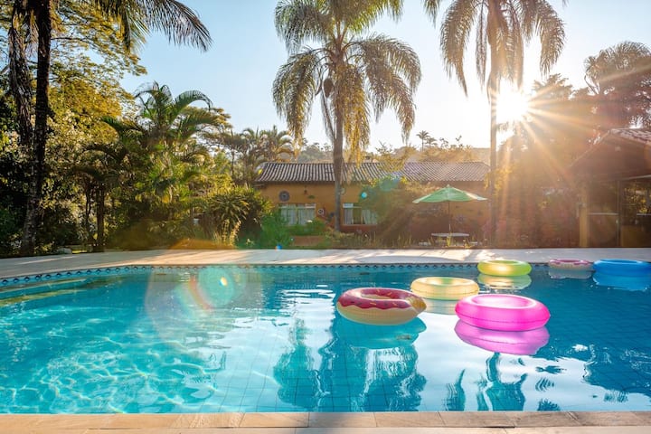 Conforto Na Natureza: Sítio Com Piscina, Massagem - Guararema