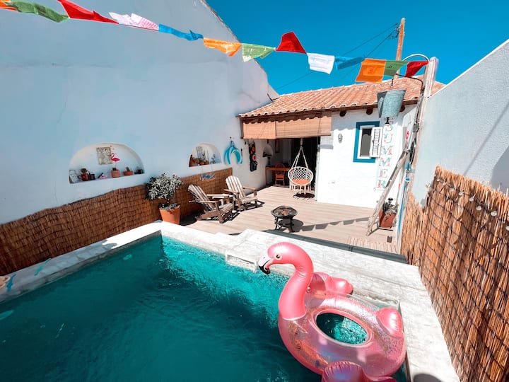Piscine Privée, Petit Déjeuner, Romantique & Cosy - Messejana