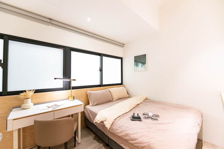 3 Mins To Mrt｜desk｜own Bathroom｜elevator｜k57 - Taiwán