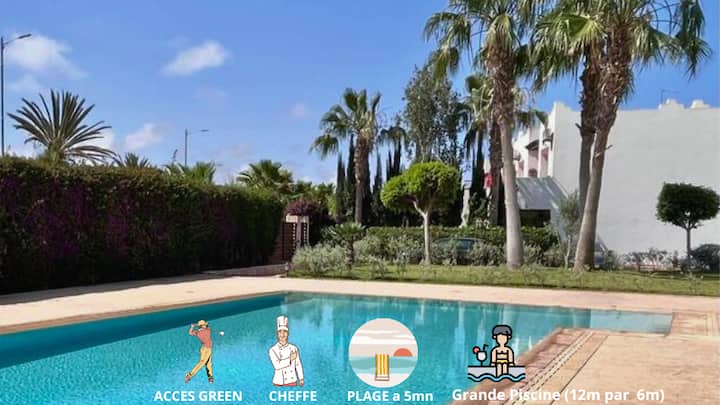 Villa 3 Suites | Piscine Xxl | Golf 500m | Plage - Agadir