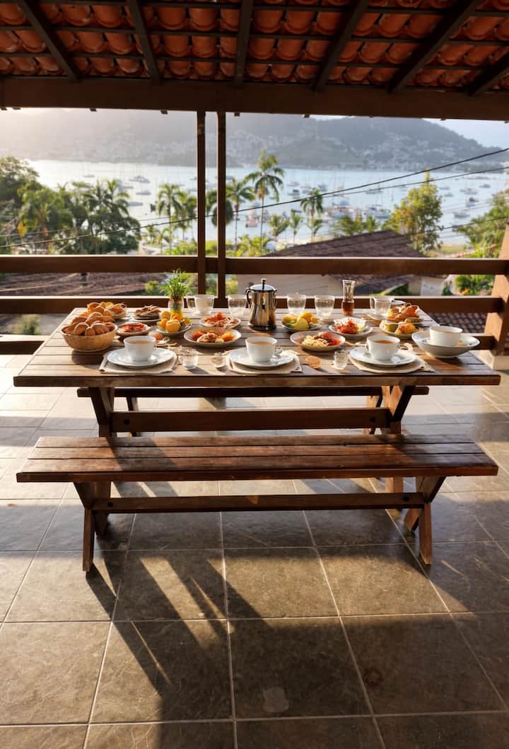 Vista Para O Mar/varanda, Piscina E Churrasqueira - Ilha Grande