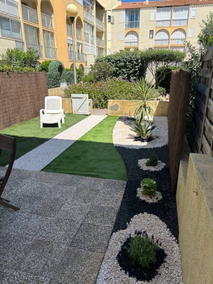 Appart 214 Et Son Rez De Jardin  250 M De La Plage - Narbonne