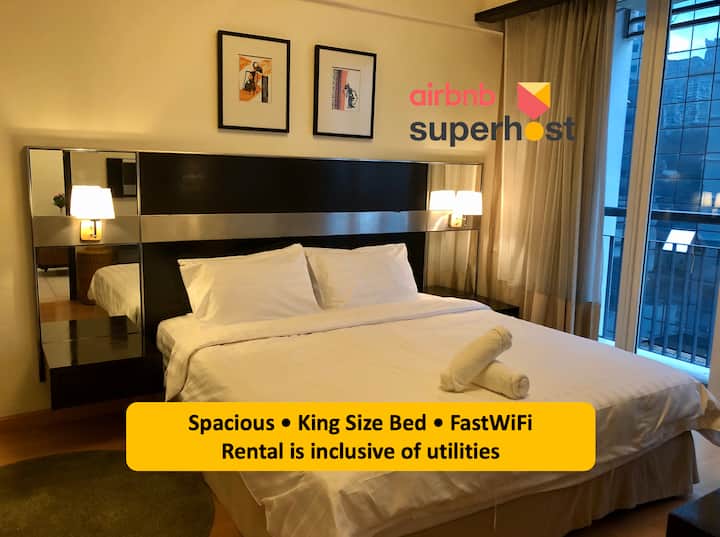 Spacious 1br Klcc Bukit Bintang | Fastwifi Washer - Kuala Lumpur