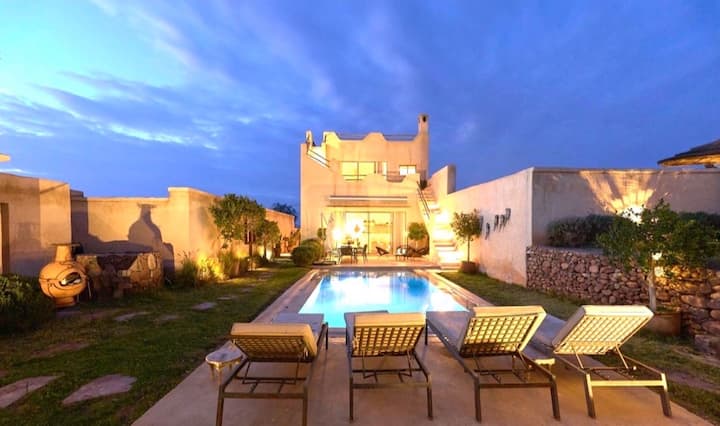 Marrakech, Maison Type Villa, Piscine, Vue L’atlas - Morocco