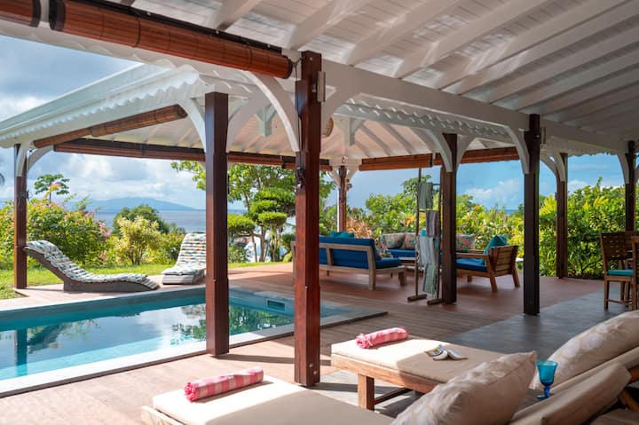 Villa Bibilikaz Marie-galante - Piscine & Vue Mer - Marie-Galante