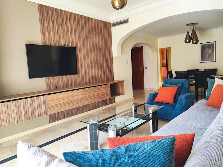 Stylish Majorelle Apt W/pool-walk To Everything - 摩洛哥