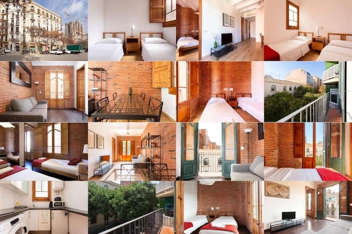 Sagrada Familia: Groupflat 10 Ch. Max 25 Pers. - Barcelona