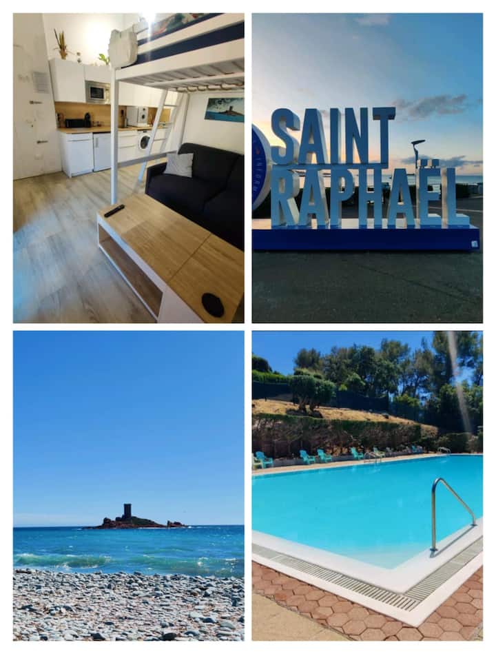 Boulouris Panorama Studio à 5 Mins De La Mer. - Boulouris-sur-Mer