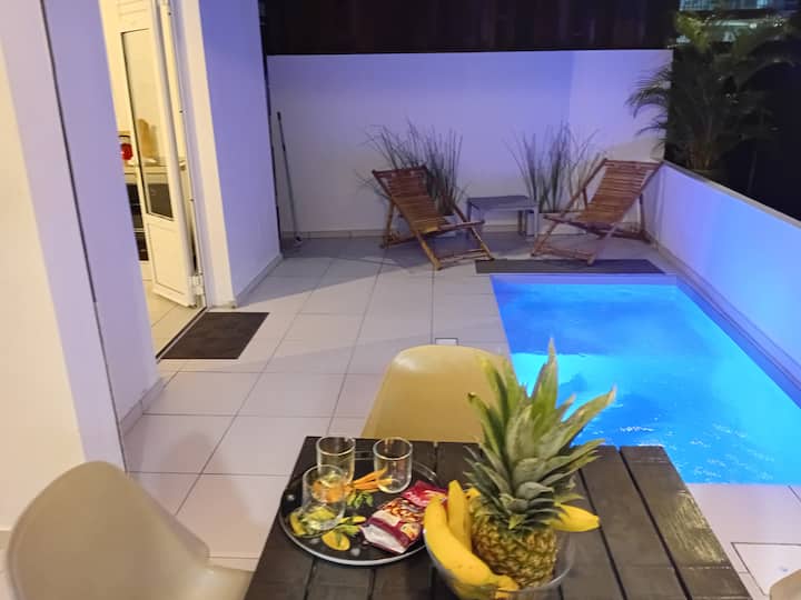 Palm Beach Avec Mini-piscine, à 80m De La Plage - Martinique