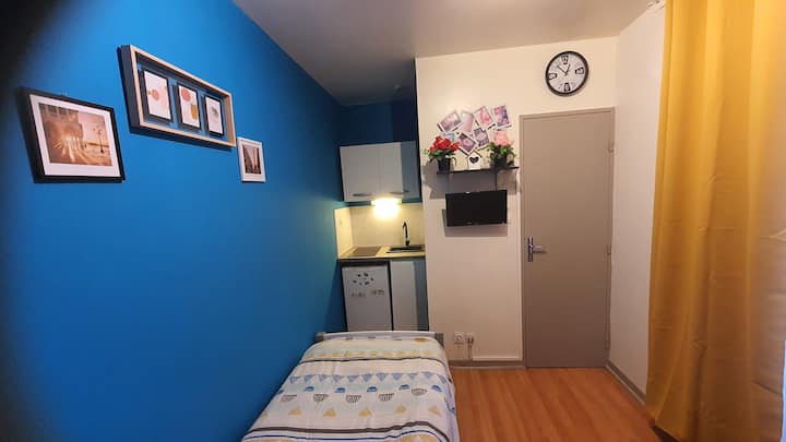 Studio Chaleureux Pied-à-terre Idéal Quartier Chu - Dijon