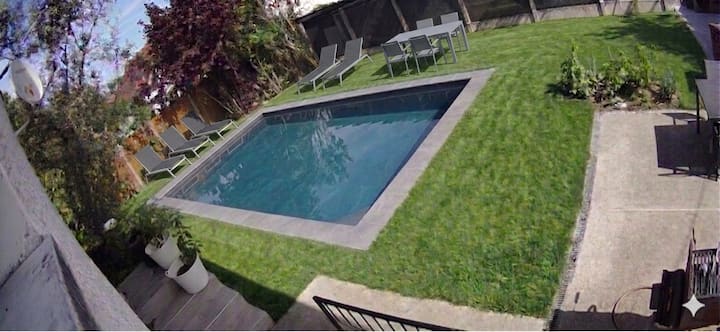 Maison Rez De Jardin Piscine Chauffée Paris Disney - Chelles