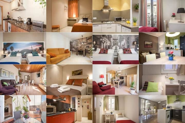 Groupflat 4 Apparts Acomodis Born (15 Pers). - Barcelona