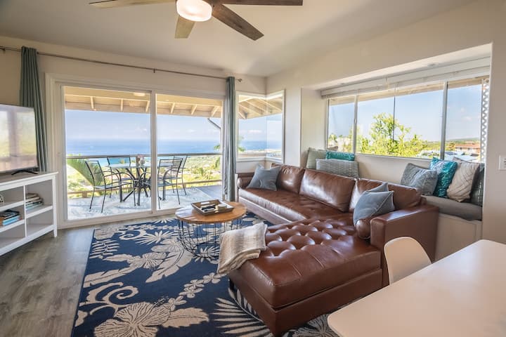 Kona Sunsets & Ocean Views At Hillside Home - Kahalu’u Beach Park